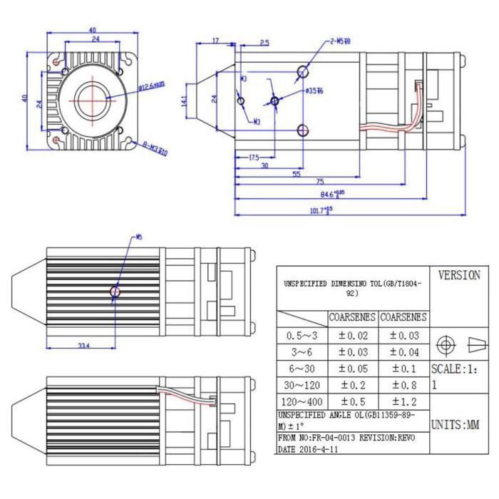 ROM Module Laser 30W Module Laser Kit De Gravure De Protection Des Yeux ...