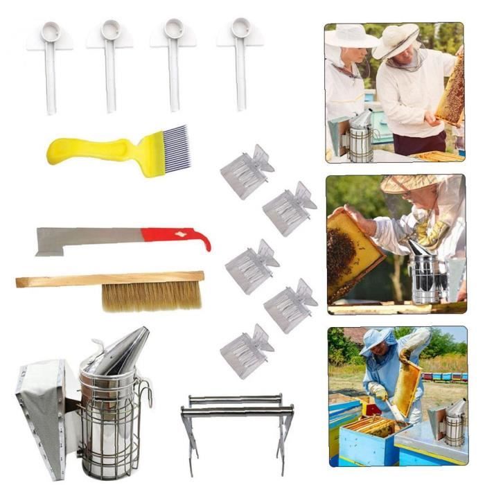 Outils d'apiculture Kit Accessoires Ensemble Bee Hive Starter Kit ...