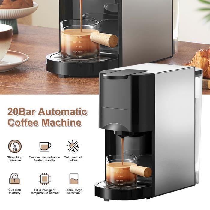 Machine à café à capsules -3 en 1 Machine à café expresso -20BAR-1450W - Cdiscount Electroménager
