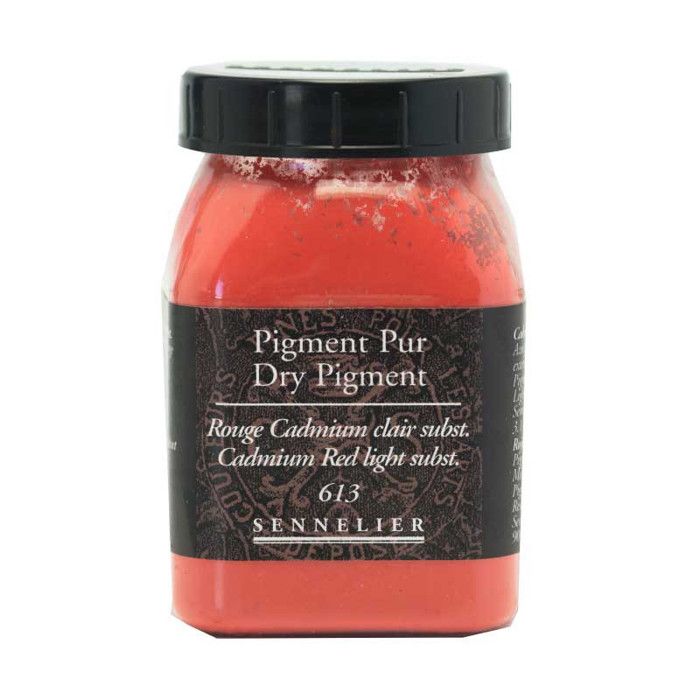 Pigment pour création de peinture - pot 90 g - Rouge de Cadmium clair ...
