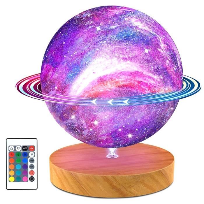 Lampe Lune, LumièRe Lune Rotative 16 Couleurs 5,9 Pouces Impression 3D ...
