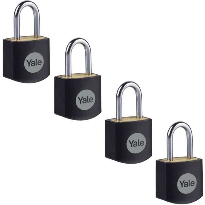 YALE Y110JB-15-111-4-4 Lot de cadenas en laiton noir (15 mm) – Verrous ...