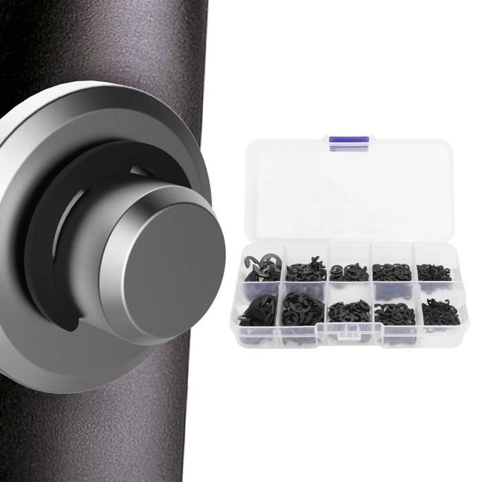 Tbest Rondelle de circlip E Jeu de rondelles à circlips E, 580 pièces ...