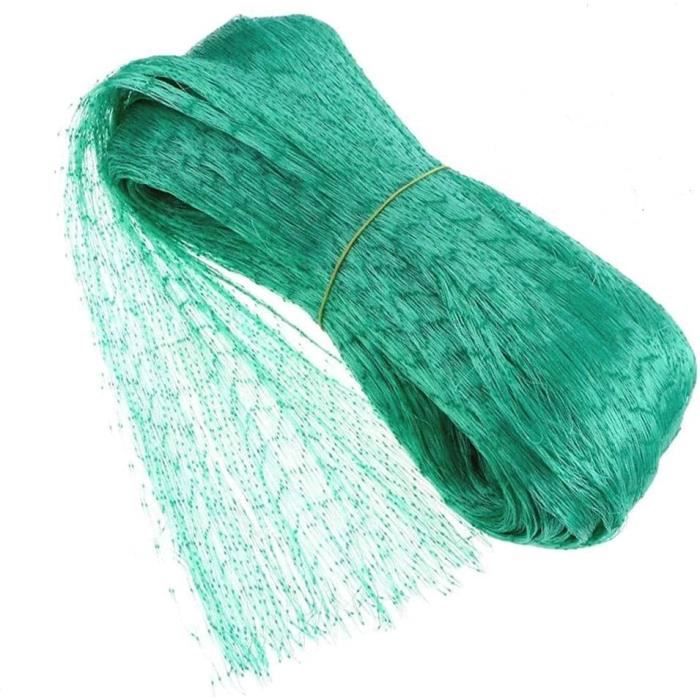 Filet de protection contre les oiseaux - TRAHOO - 2x10m - Polyéthylène - Vert - Cdiscount Jardin