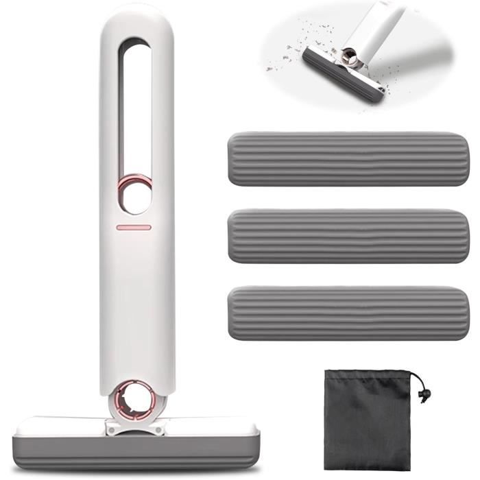 Mini Balai Éponge Portable Auto-Compressible, Nettoyage Mains Libres ...