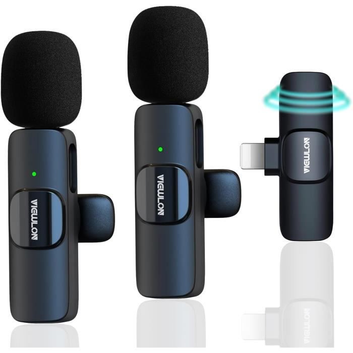 Micro Cravate Sans Fil, Double Mini Micro Cravate Pour Iphone Ipad ...