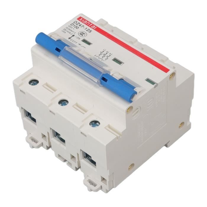Mini disjoncteur 3P 100A 400V haute sécurité avec dispositif d ...