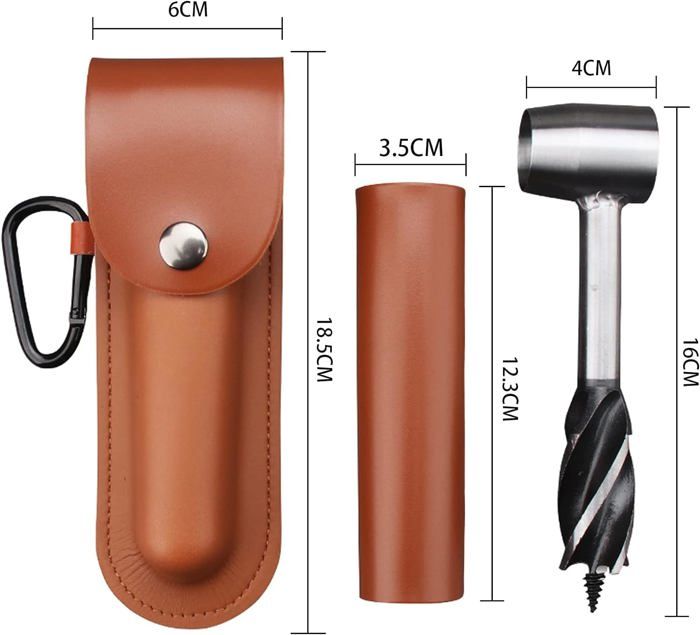 Tarière Manuel Bois Outils Bushcraft, Perceuse à Main pour le Travail ...