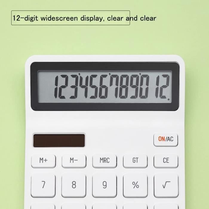 Calculatrice Grand Écran, Double Puissance Simplicité Arrêt Automatique ...
