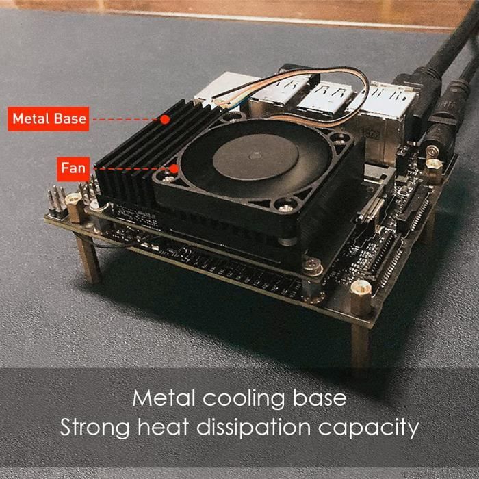 LI-NVIDIA Jetson Nano Radiateur avec Ventilateur PWM, Refroidissement ...