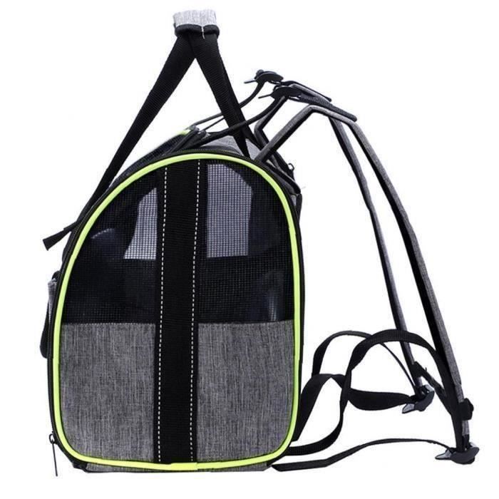 Pet Carrier Sac à dos pour chien Sac transporteur Voyage avec Mesh ...