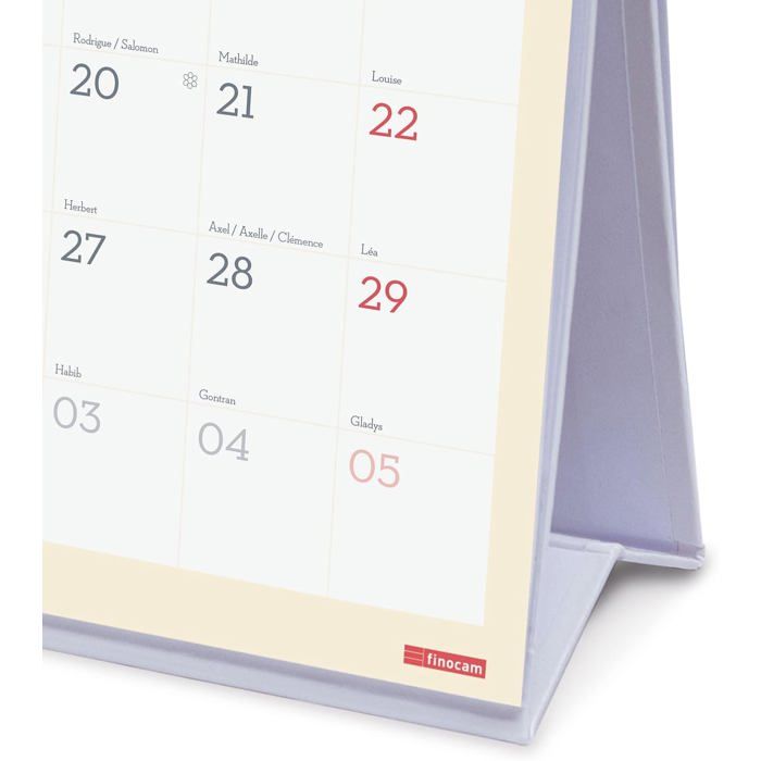 Calendrier de bureau 2026 1 mois par page janvier à décembre ...