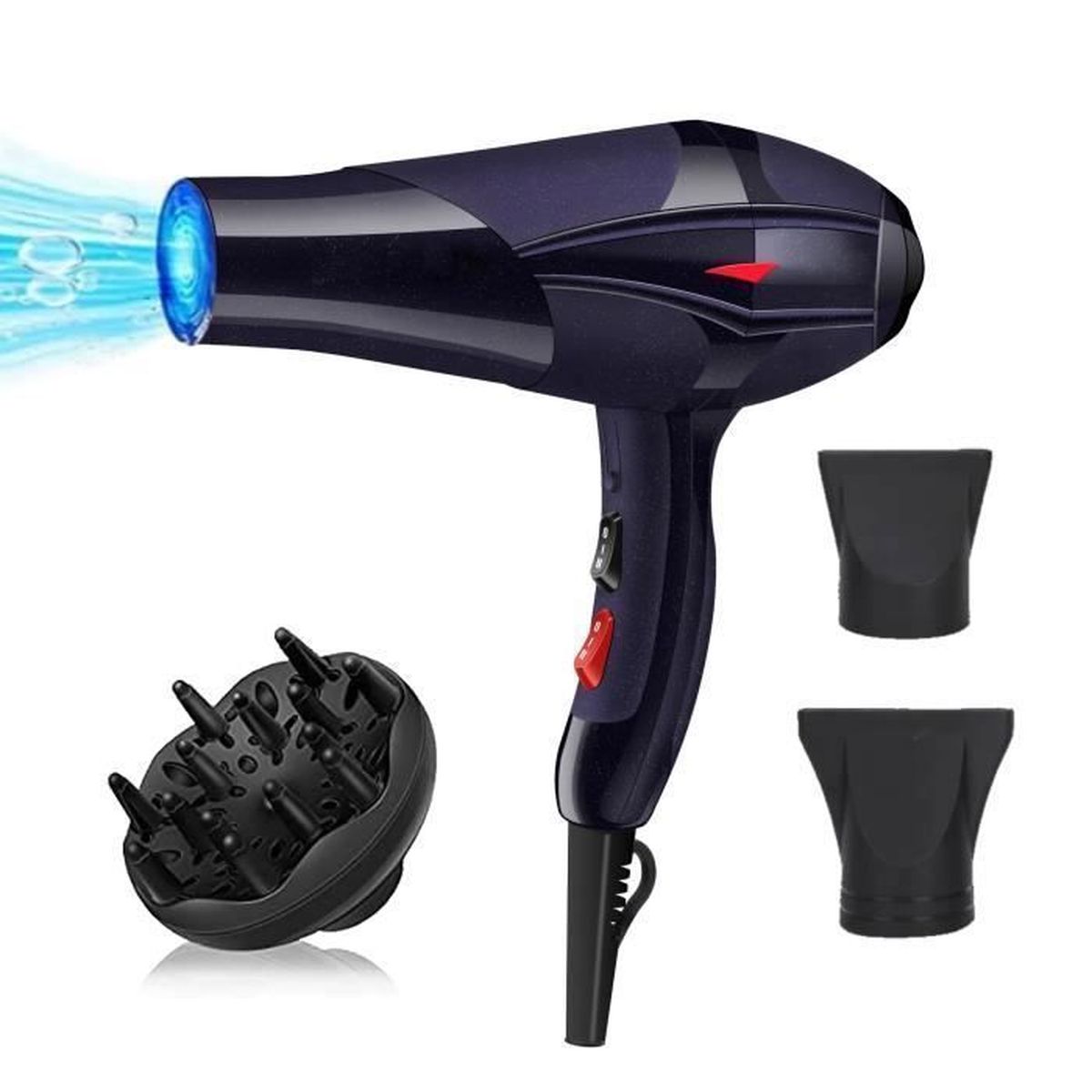 Sèche-cheveux Professionnel - Lonique Négatif et Température Constante ...