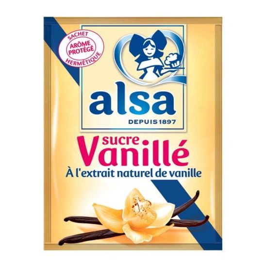 Sucre vanillé extrait naturel 90 g Alsa - Cdiscount Au quotidien