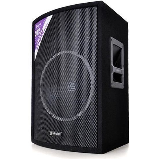 Enceinte passive - SKYTEC - SL12 - Puissance 600W - Woofer 12 pouces - Grille métallique ...
