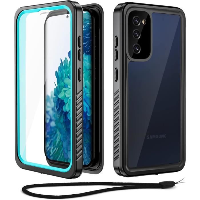 Coque pour Samsung Galaxy S20 FE 5G, IP68 Étanche Antichoc avec Protecteur d'Écran 360 ...