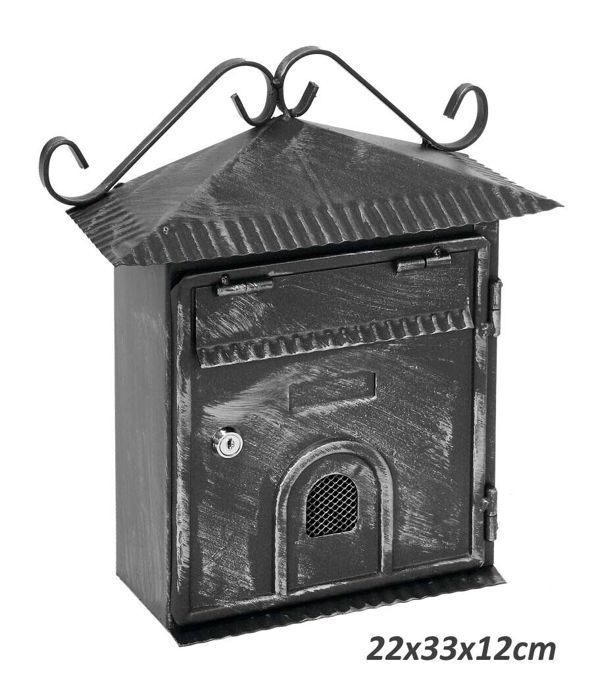 Boîte à lettres murale en fer battu "Home" 22x33x12cm - Cdiscount Bricolage