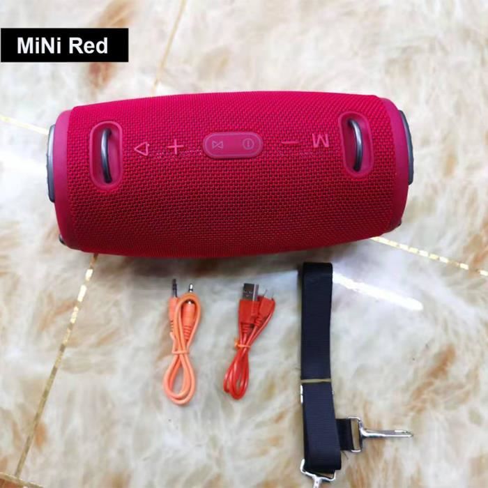 Mini rouge - parleurs Bluetooth sans fil haute puissance 40W, étanche, Portable, colonne, Super ...