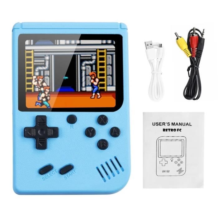 Games 500-IN-1 - Bleu - in 1 Rétro Jeu Vidéo Console De Jeu Portable ...
