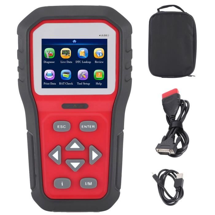 Akozon Car Diagnostic Scanner, 12V 0.77W OBD2 Scanner for OBDII ...