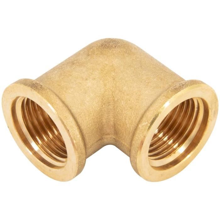 Raccord coudé en laiton de 1" à 90 °2 filetages internesraccord coudéFF. [97] - Cdiscount Bricolage