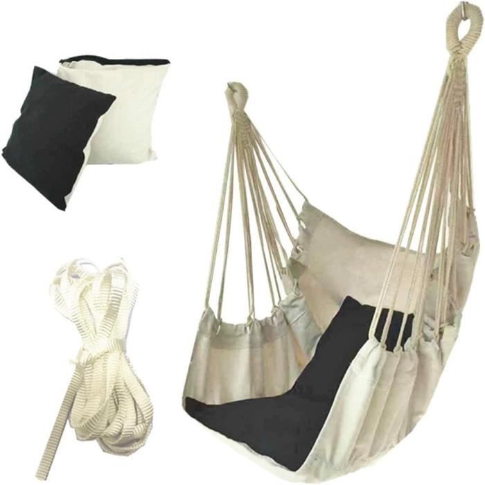 Siège Suspendu En Toile De Coton Fauteuil Suspendu Chaise Hamac,Style ...