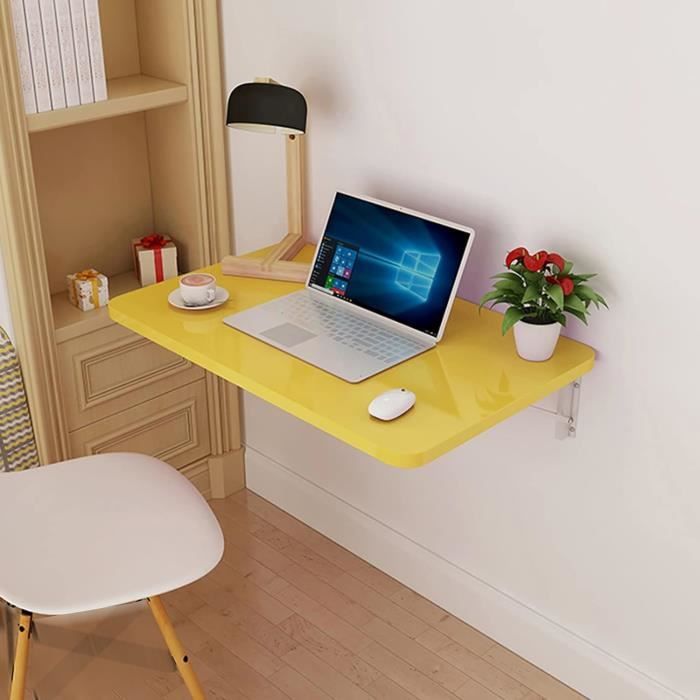 Table Pliante Murale, Bureau Rabattable Mural En Bois, Table Pliante ...