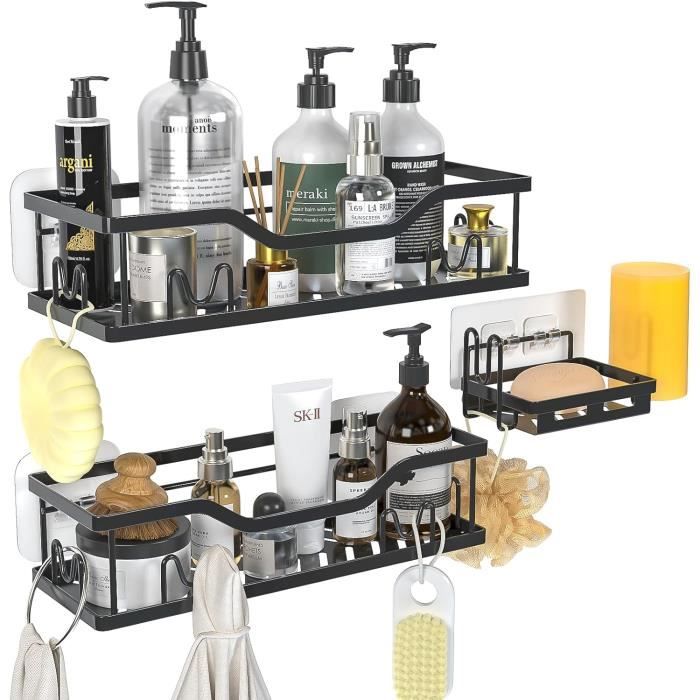 Etagere Douche Sans Percage, Etagere Salle De Bain, Porte Savon Douche ...
