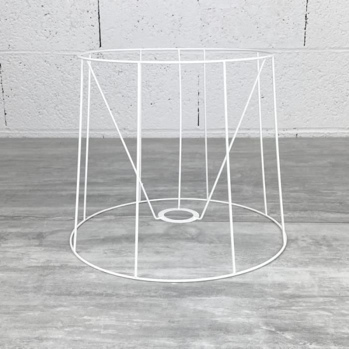 Carcasse Abat-Jour Américain 30 cm, Armature Cone 8 branches en epoxy ...
