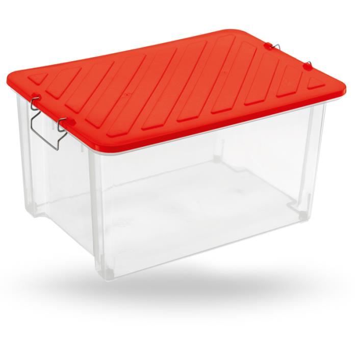 MULTI-BOX PLASTIQUE COULEURS ASSORTIES - BAC TRANSPARENT - COUVERCLE ...