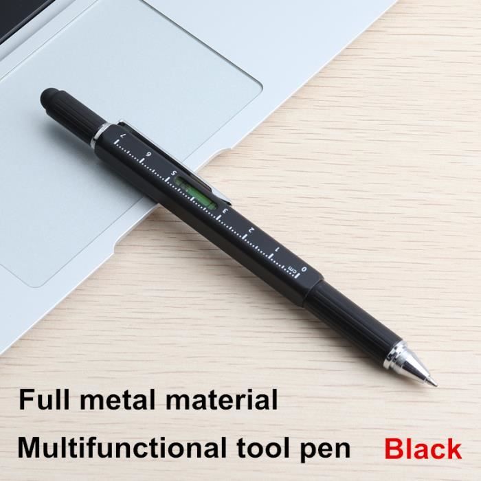 Stylo,Stylo multifonction 5 en 1 en métal,outil en métal,stylos à bille ...
