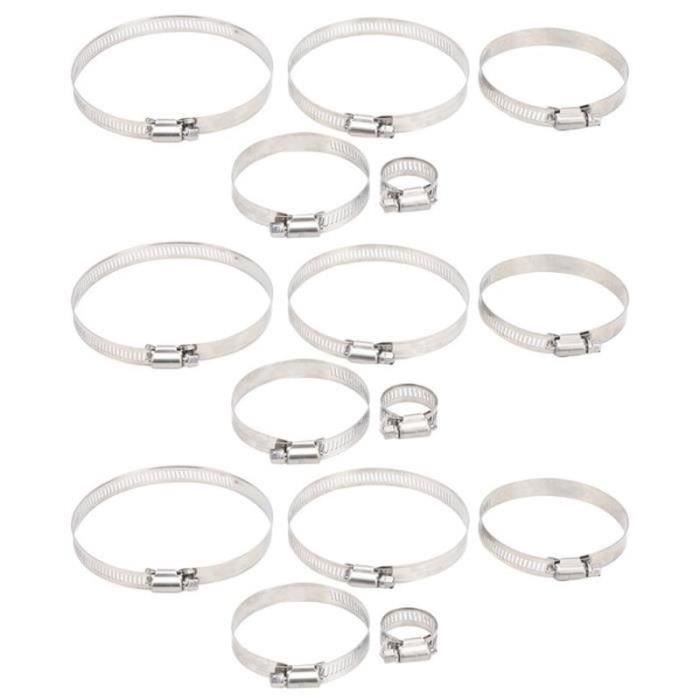 Cikonielf collier de tuyau 25 pièces tuyau collier de serrage ensemble ...
