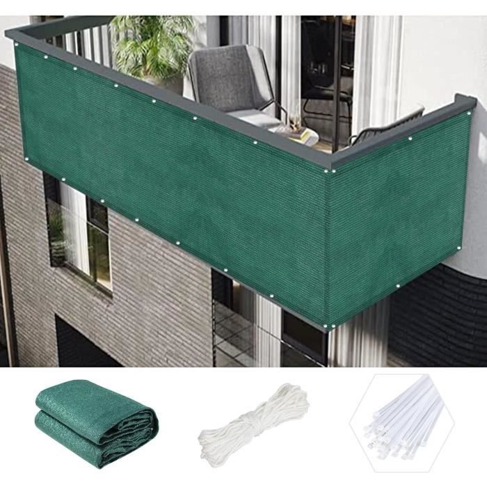 Brise Vue Occultant 125 X 250 Cm Brise Vent Terrasse, Brise-Vue Balcon ...