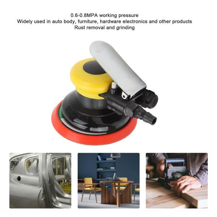Cikonielf Mini ponceuse orbitale aléatoire à air pneumatiques de 12.7 ...