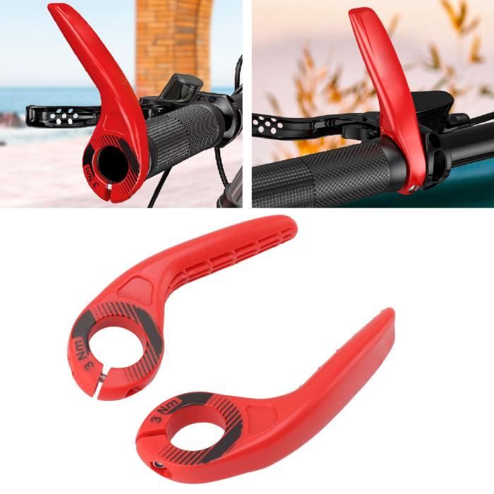 Embouts de guidon de vélo de montagne en plastique ESTINK - Rouge ...