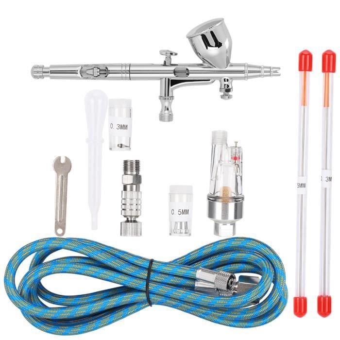 HURRISE Ensemble aérographe modèle Modèle Airbrush Set Air Compressor ...
