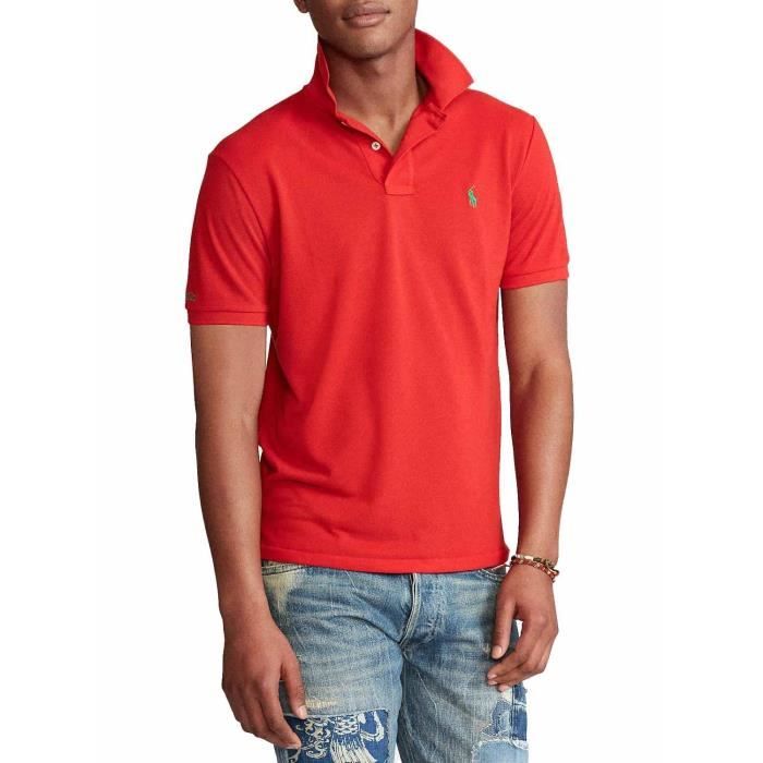 Polo Polo Ralph Lauren Racing Rouge pour Homme Rouge - Cdiscount Prêt-à ...