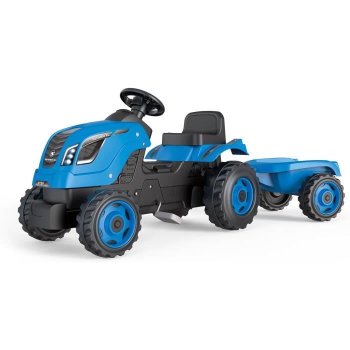 Smoby - Tracteur Farmer XL + Remorque - Tracteur à Pédales Enfant ...