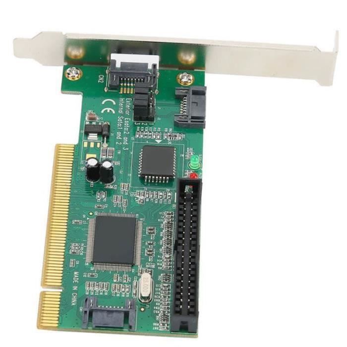 BS21077- contrôleur PCI IDE PCI à 2 ports SATA + 1 port eSATA + 1 carte ... BS21077- contrôleur PCI IDE PCI à 2 ports SATA + 1 port eSATA + 1 carte ...
