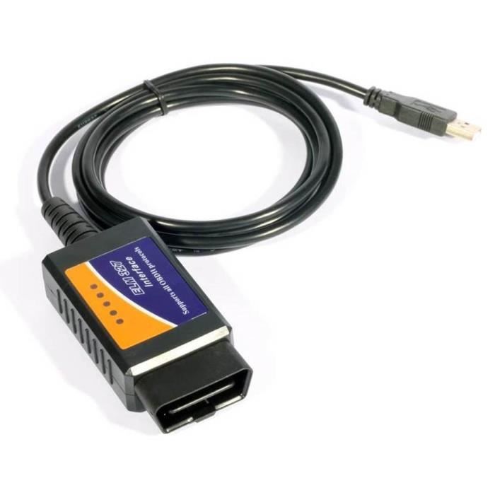 Interface ELM327 USB - Valise Diag Auto OBD - Achat / Vente outil de ...