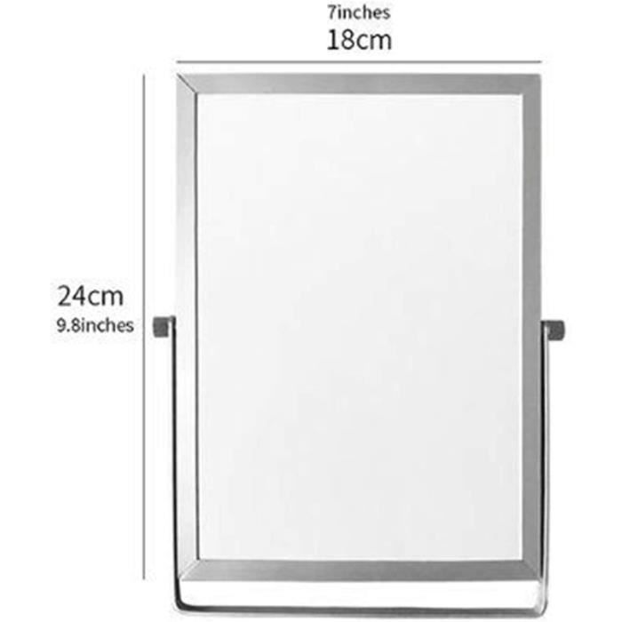 Double Face Tableau Blanc-Portable de Bureau Tableau Effaçable À Sec ...