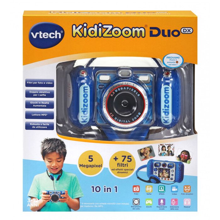 Appareil photo numérique - VTECH - KidiZoom Duo DX - Bleu - 5 ...
