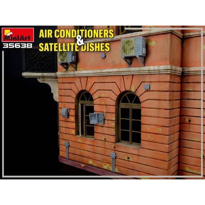 Maquette - MINIART - Diorama Air Conditioners & Satellite Dishes ...