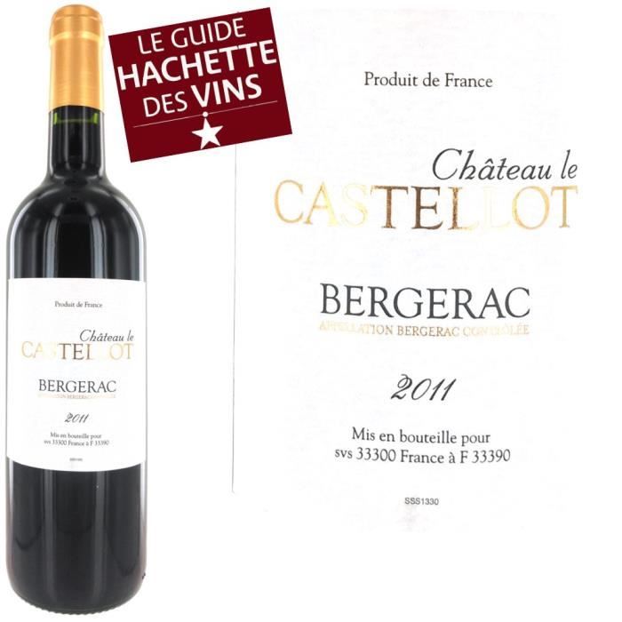Château Le Castellot 2011 Bergerac rouge x6 - La cave Cdiscount