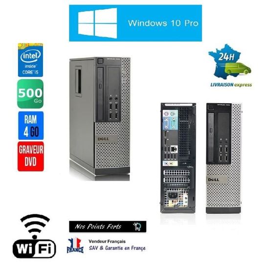 PC MINI TOUR ORDINATEUR DELL OPTIPLEX 7010 SFF INTEL CORE I5 500 GO 4 ...