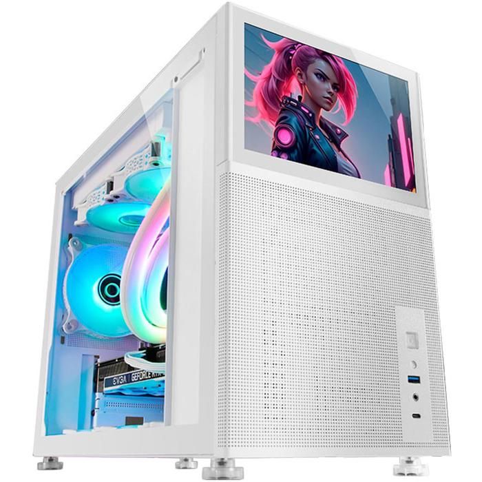 Boîtier PC Micro-ATX - Mars Gaming - MC-LCD - Écran LCD IPS 8" - Design ...