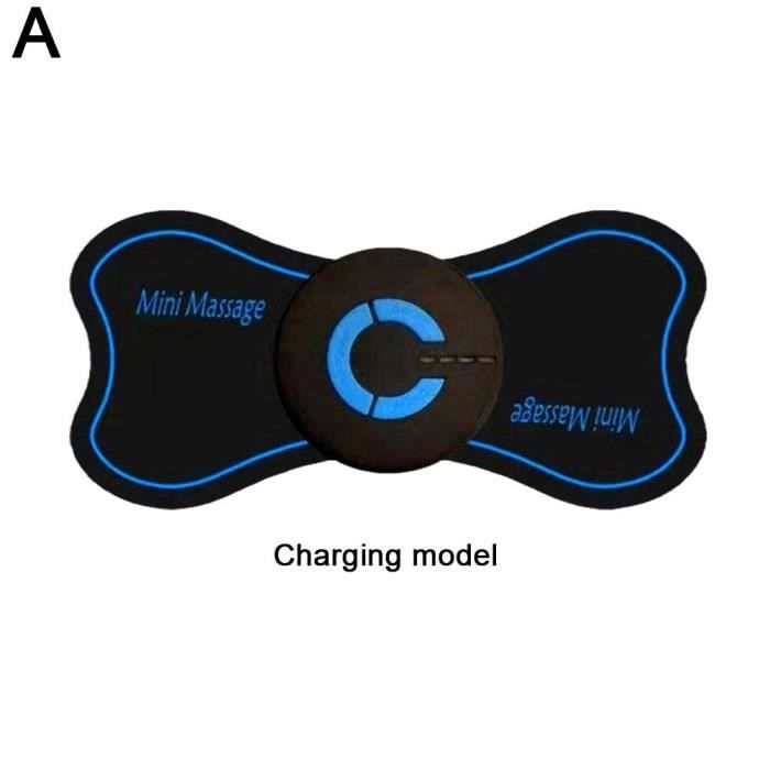 Mise en charge-Mini masseur de cou électrique portable EMS, massage cervical, autocollants UNIS ...