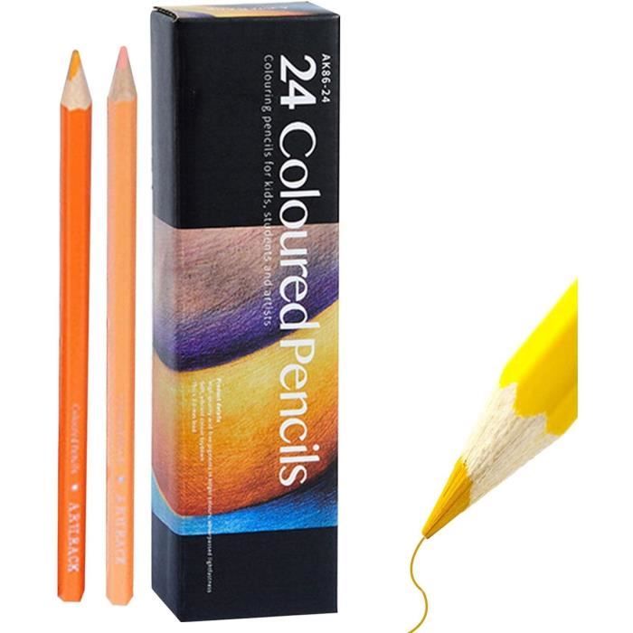 Crayons De Couleur Pour Coloriage Adulte,24-48-72 Crayon À Couleurs ...