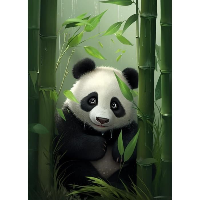 Kit De Peinture Diamantée Complet 5D - Adorable Panda - Artisanat DIY ...