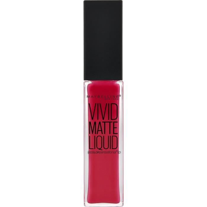 Rouge à lèvres - GEMEY MAYBELLINE - Mat 025 - Rouge - Liquide - Non ...